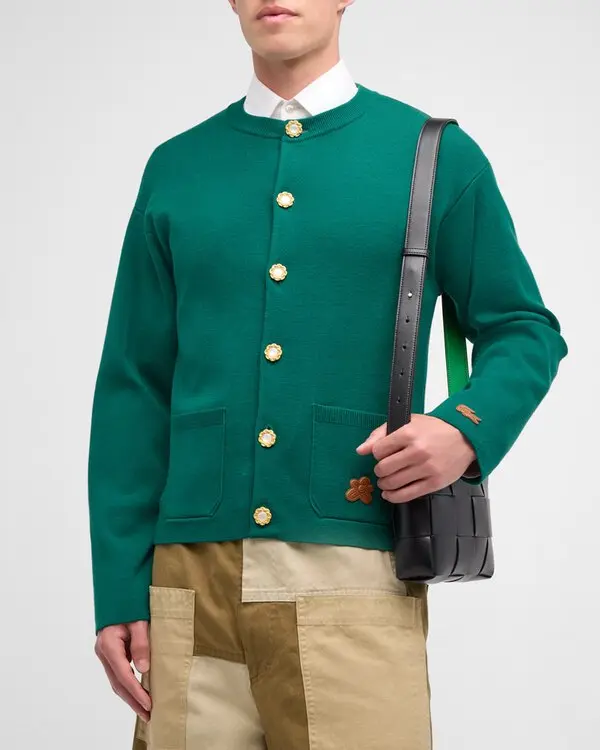 Lacoste X Le Fleur Wool Cardigan Swing Editorialist
