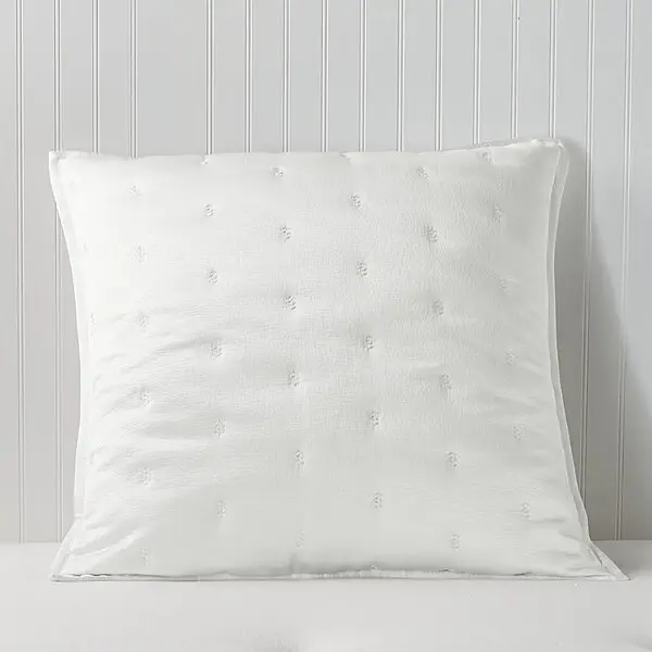 HUDSON PARK COLLECTION Nouveau Quilted Euro Sham Exclusive - Ivory