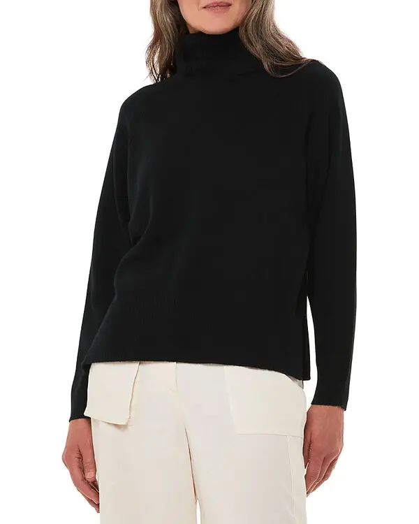 Whistles Cashmere Turtleneck Sweater - Black