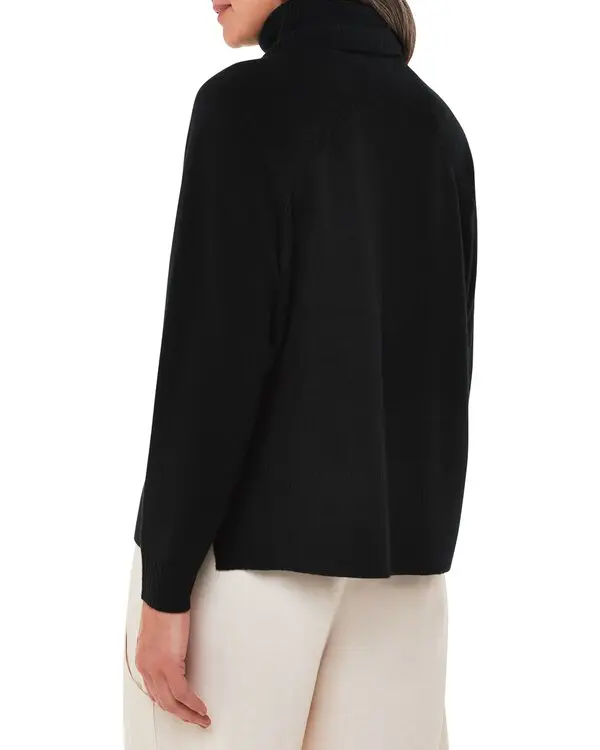Whistles Cashmere Turtleneck Sweater - Black
