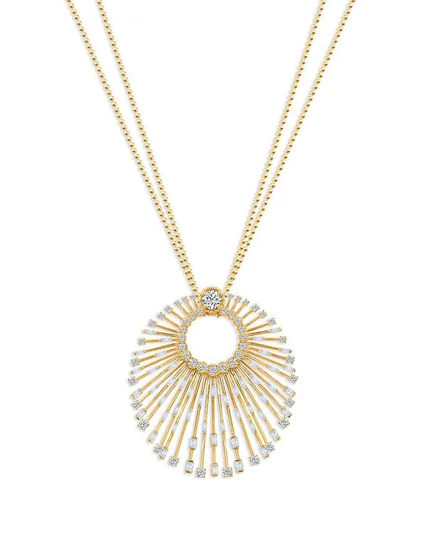 HARAKH Diamond Statement Pendant Necklace