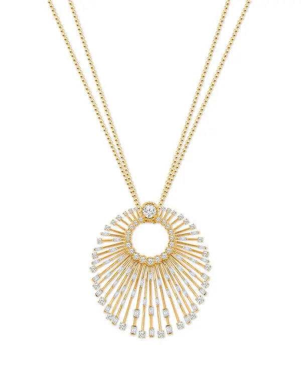 HARAKH Diamond Statement Pendant Necklace