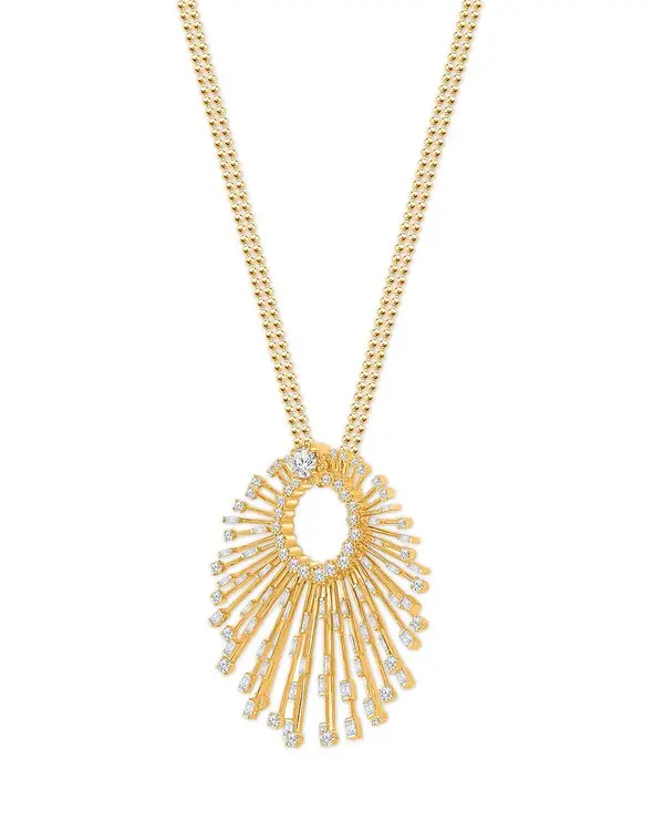 HARAKH Diamond Statement Pendant Necklace