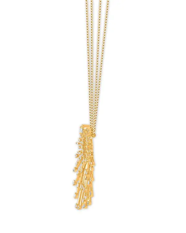 HARAKH Diamond Statement Pendant Necklace
