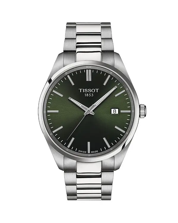 TISSOT Pr100 Classic Watch, 40mm - Green/silver
