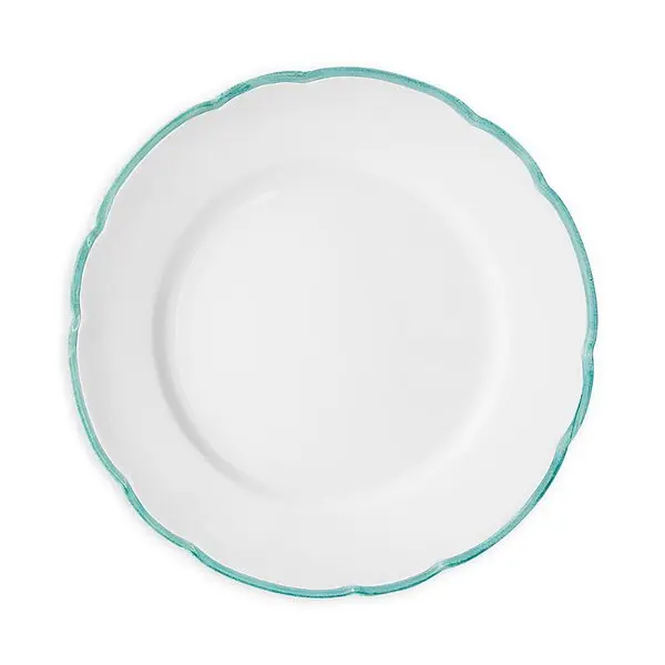 DEGRENNE PARIS Reminiscence Dinner Plates, Set Of 4 - White/green