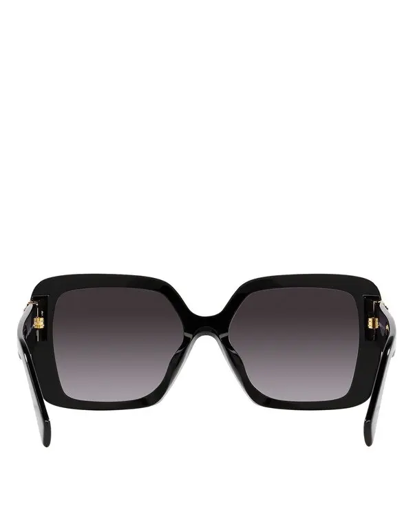 Miu Miu 56mm Square Sunglasses - Black/gray Gradient