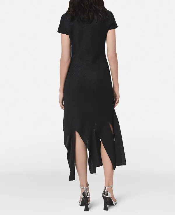 Stella McCartney Lurex Rib Knit Midi Dress