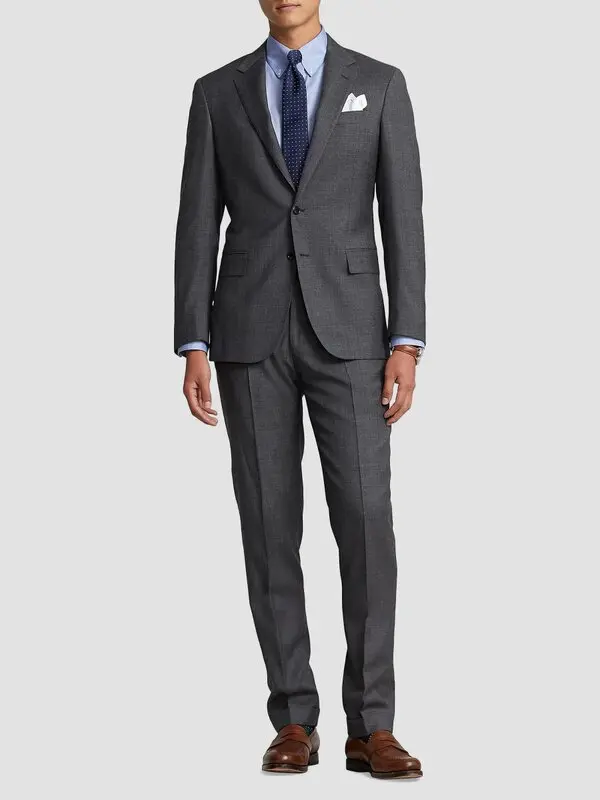 Polo Ralph Lauren Sharkskin Wool Single-breasted Suit