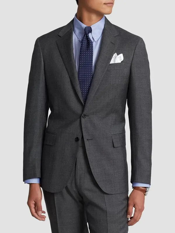 Polo Ralph Lauren Sharkskin Wool Single-breasted Suit