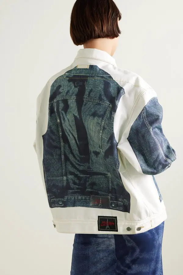 JEAN PAUL GAULTIER Trompe L'oeil Printed Denim Jacket