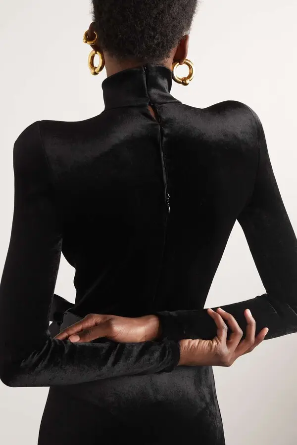 Balenciaga Stretch-velvet Top