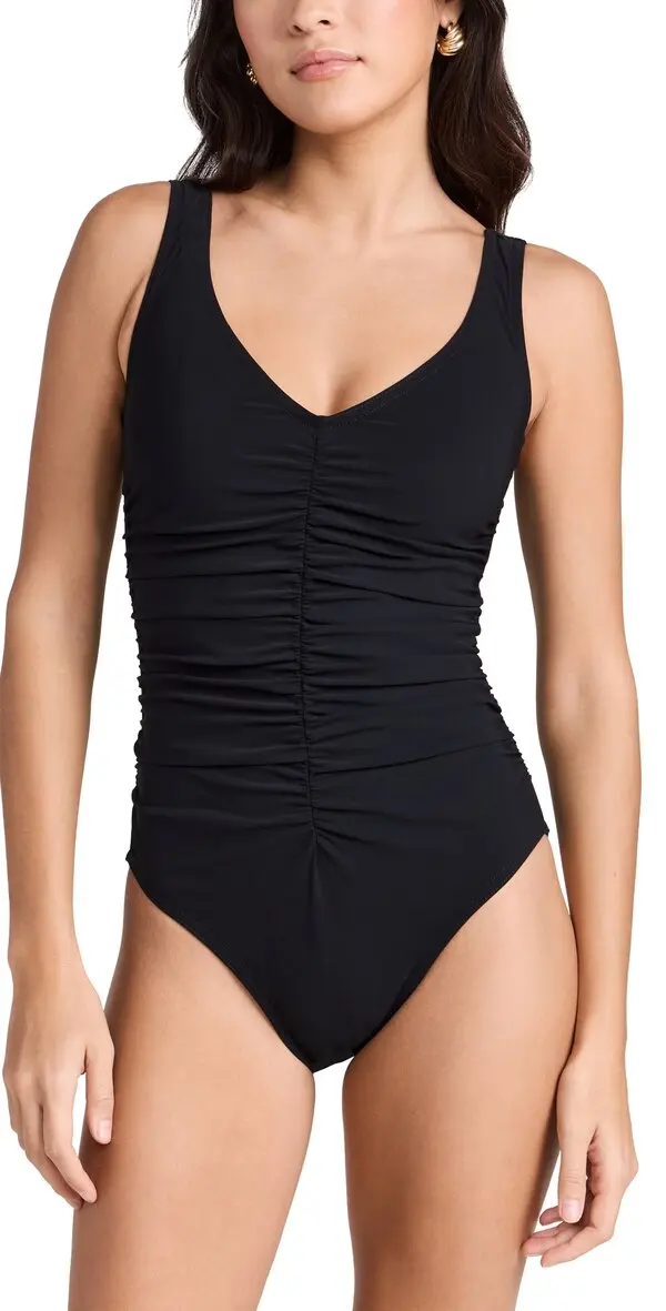 KARLA COLLETTO Basics V-neck Underwire One-piece - Black