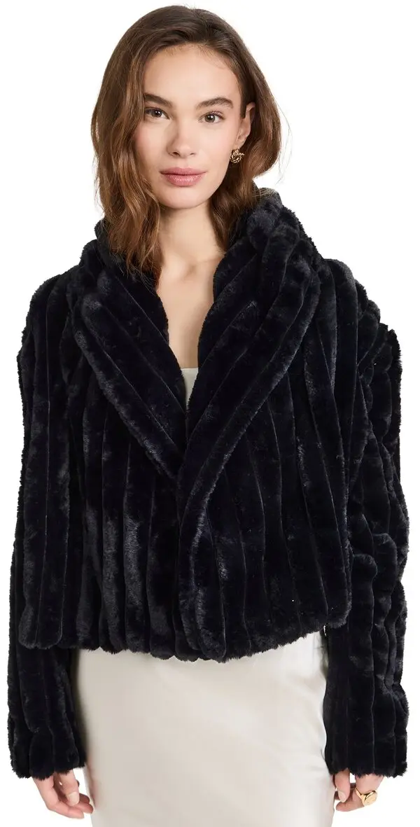 Blanknyc Faux Fur Jacket - Night Life