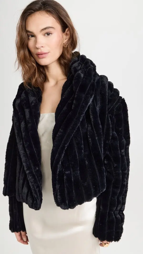 Blanknyc Faux Fur Jacket - Night Life