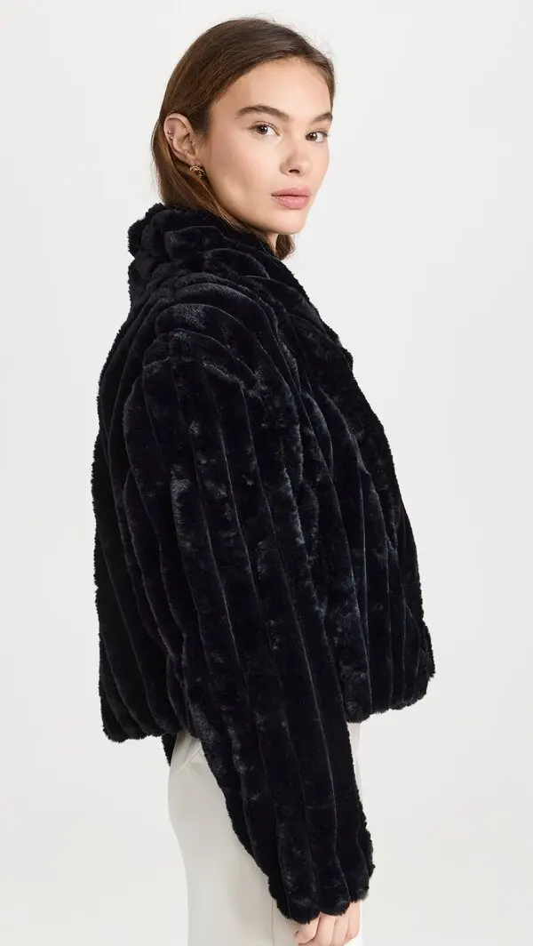Blanknyc Faux Fur Jacket - Night Life