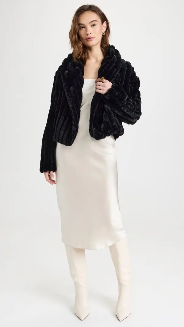 Blanknyc Faux Fur Jacket - Night Life
