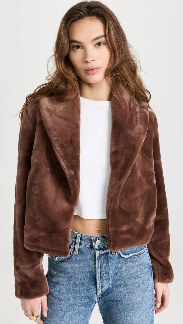 Blanknyc Faux Fur Martini Jacket