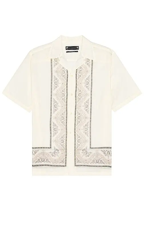ALLSAINTS Frontiere Shirt In Cream