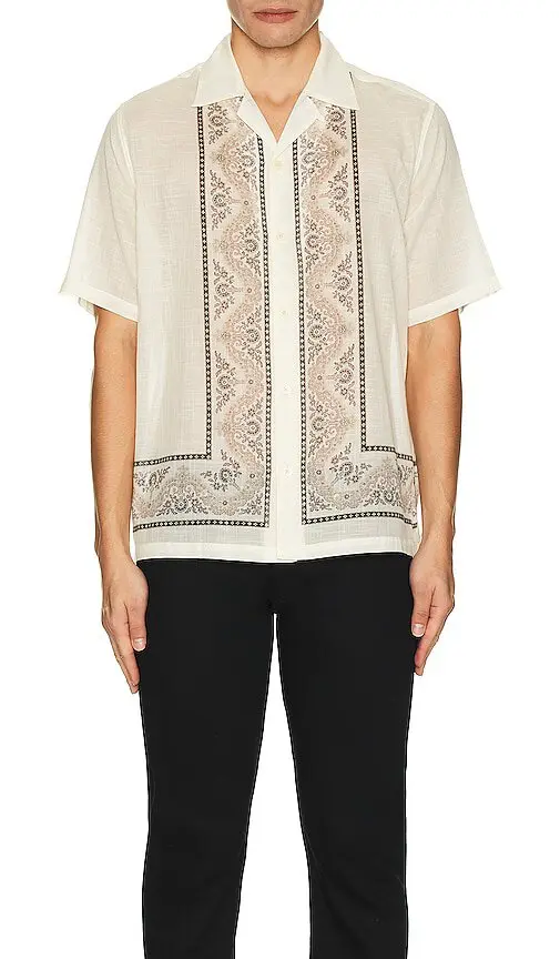 ALLSAINTS Frontiere Shirt In Cream