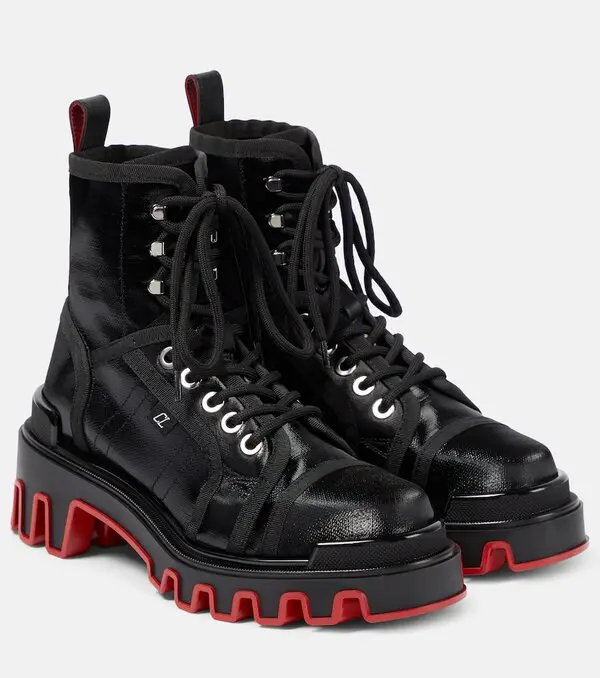 CHRISTIAN LOUBOUTIN Panaroot Dune Combat Boots