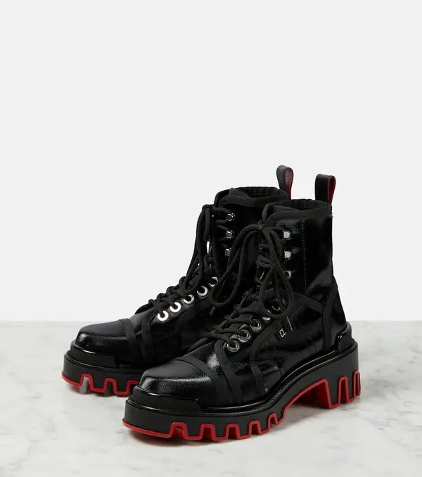 CHRISTIAN LOUBOUTIN Panaroot Dune Combat Boots