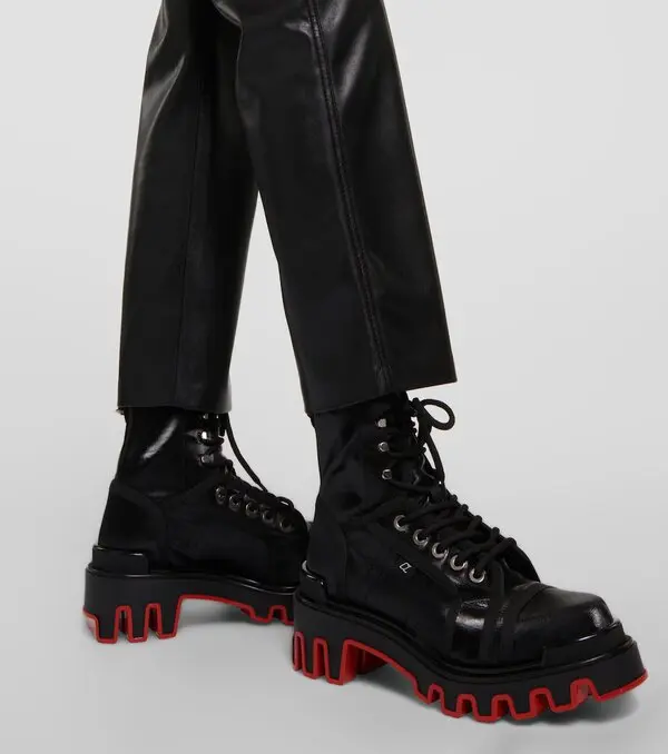 CHRISTIAN LOUBOUTIN Panaroot Dune Combat Boots