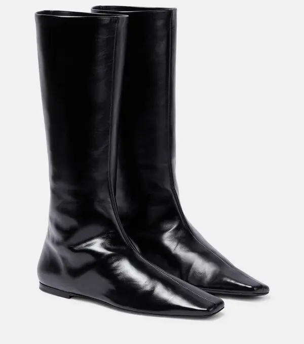 THE ROW Bette Leather Knee-high Boots