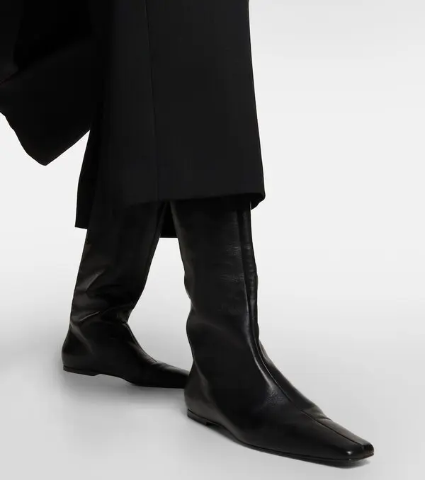 THE ROW Bette Leather Knee-high Boots
