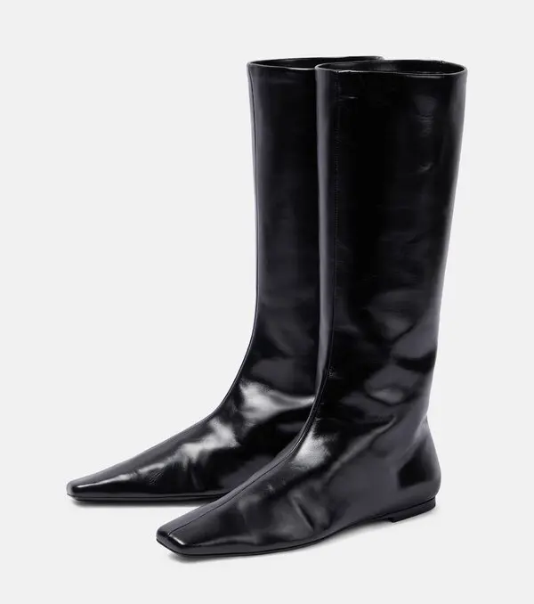 THE ROW Bette Leather Knee-high Boots