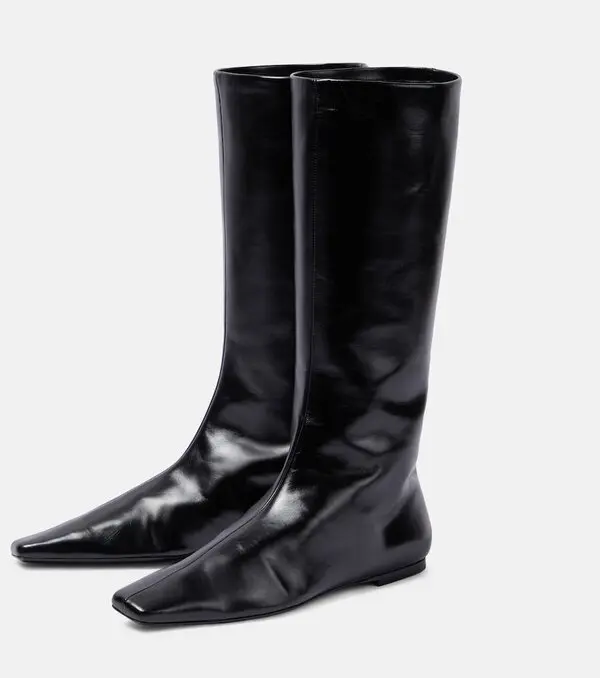 THE ROW Bette Leather Knee-high Boots