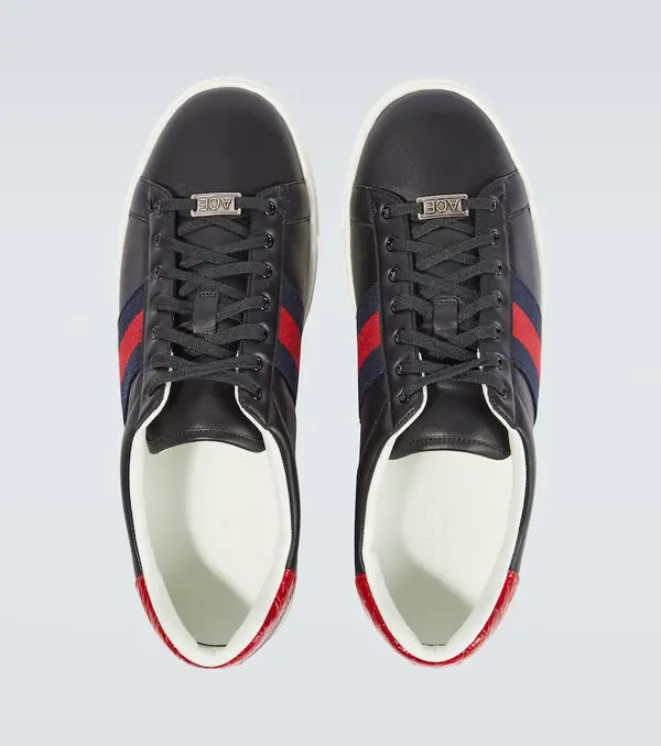 Gucci Ace Leather Sneakers