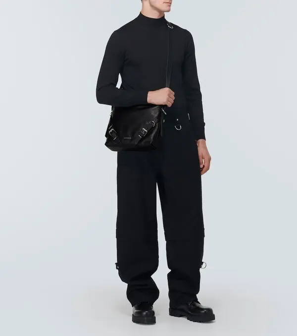 Givenchy Voyou Medium Leather Crossbody Bag