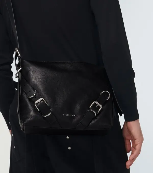 Givenchy Voyou Medium Leather Crossbody Bag