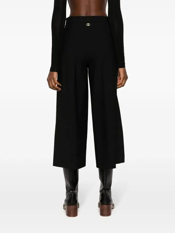 TWINSET Logo-plaque High-waisted Trousers