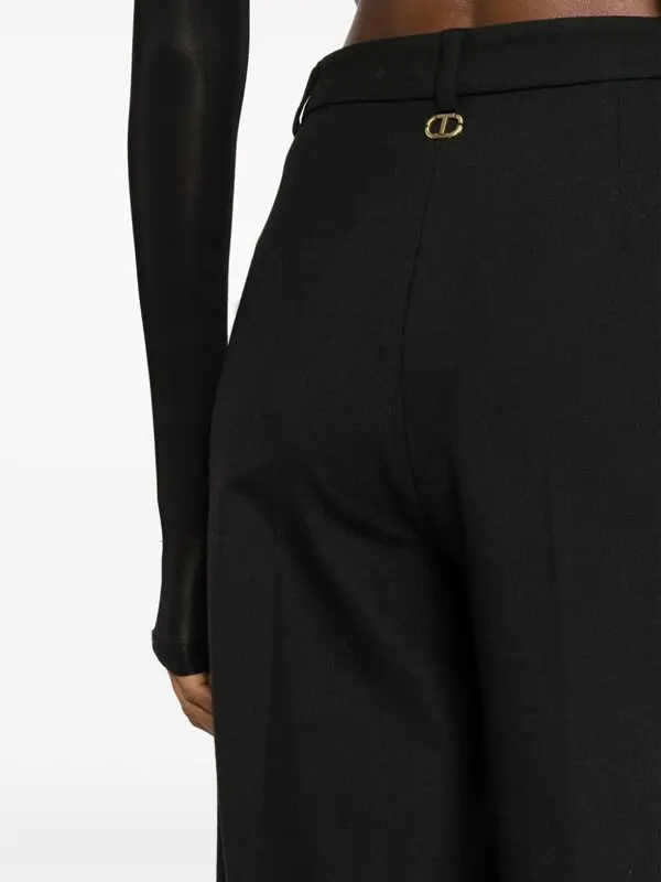 TWINSET Logo-plaque High-waisted Trousers