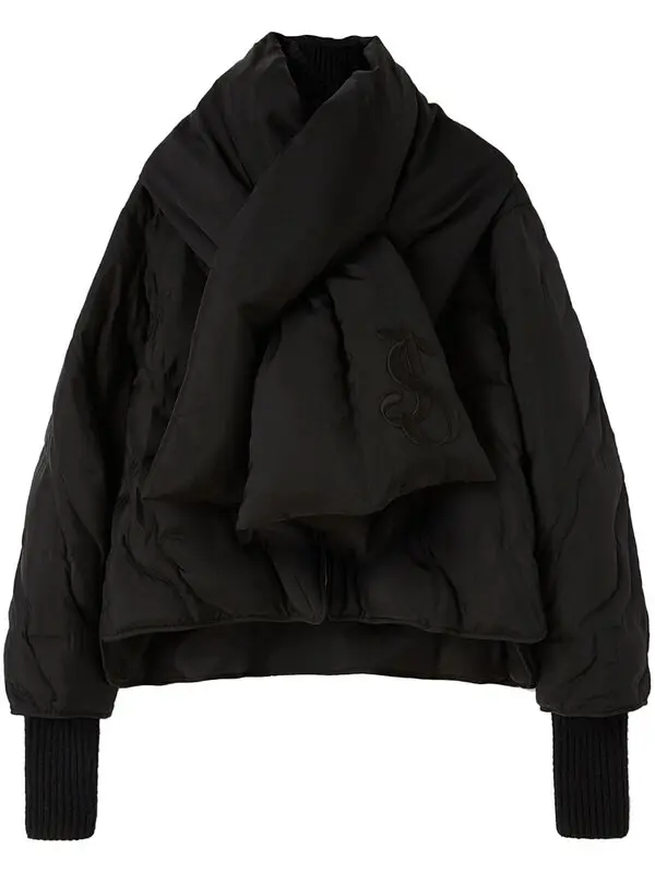 JIL SANDER Logo-embroidered Down Jacket