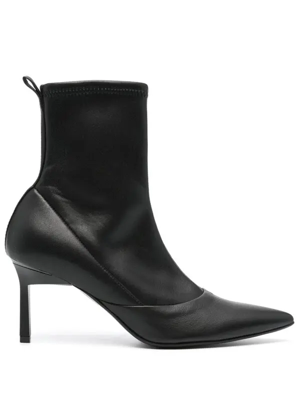 Calvin Klein 75mm Leather Ankle Boots