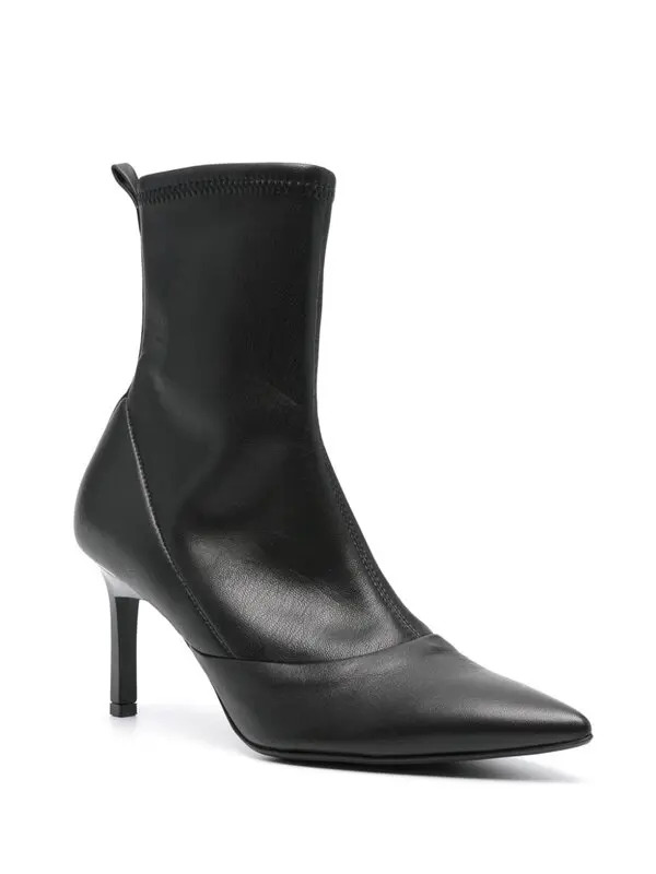 Calvin Klein 75mm Leather Ankle Boots