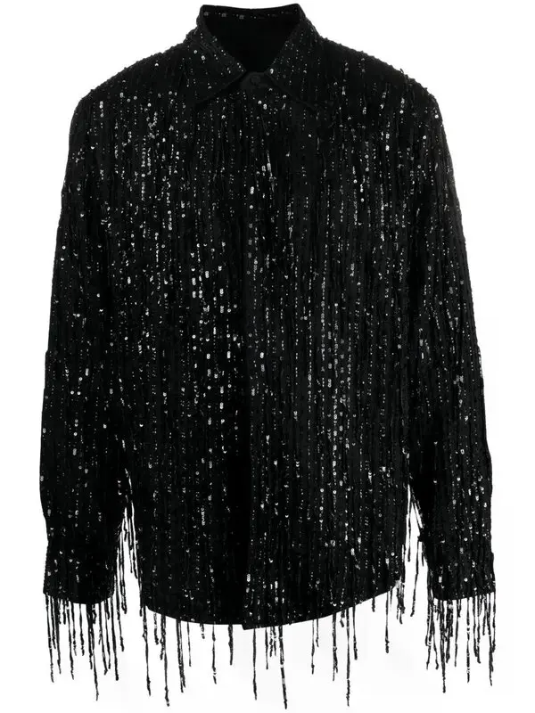 Amiri Sequin-embellished Shirt