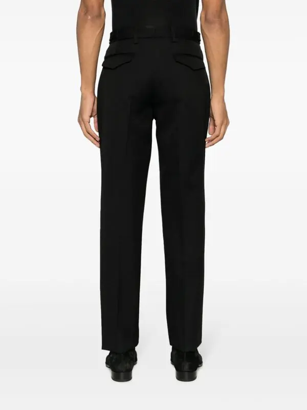 LARDINI Twill-weave Wool Tailored Trousers