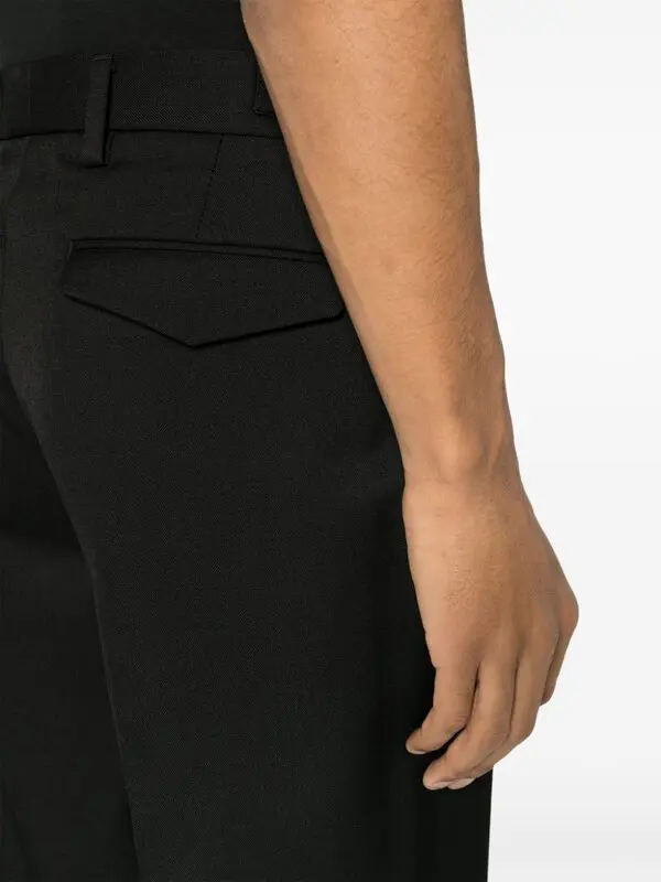 LARDINI Twill-weave Wool Tailored Trousers
