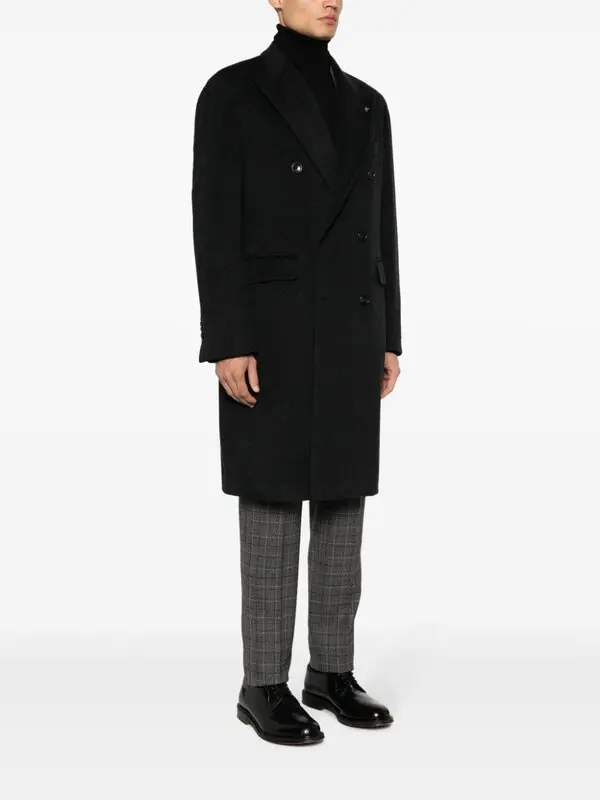 Tagliatore Logo-plaque Double-breasted Coat