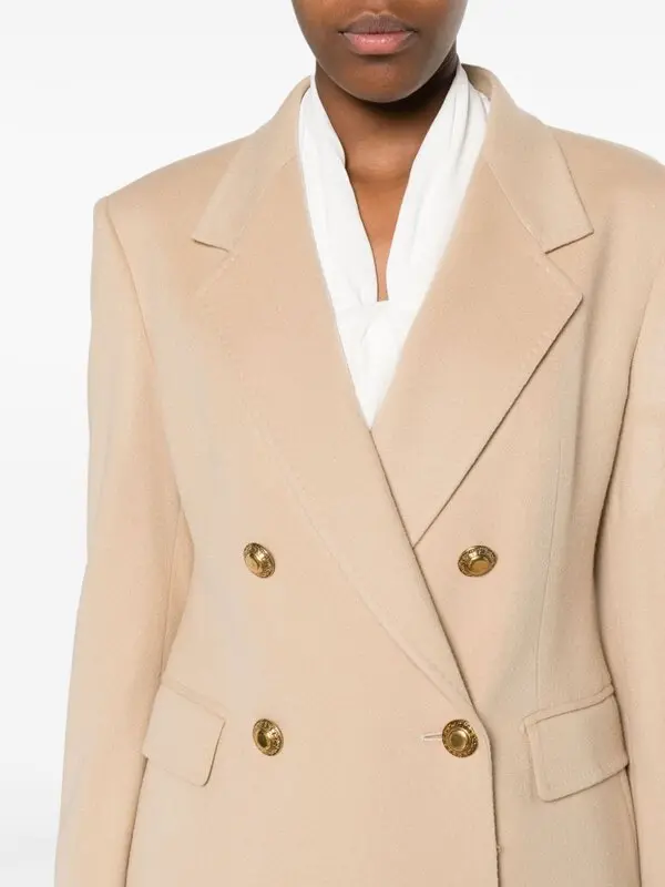Tagliatore Meryl Double-Breasted Coat - Neutrals | Editorialist