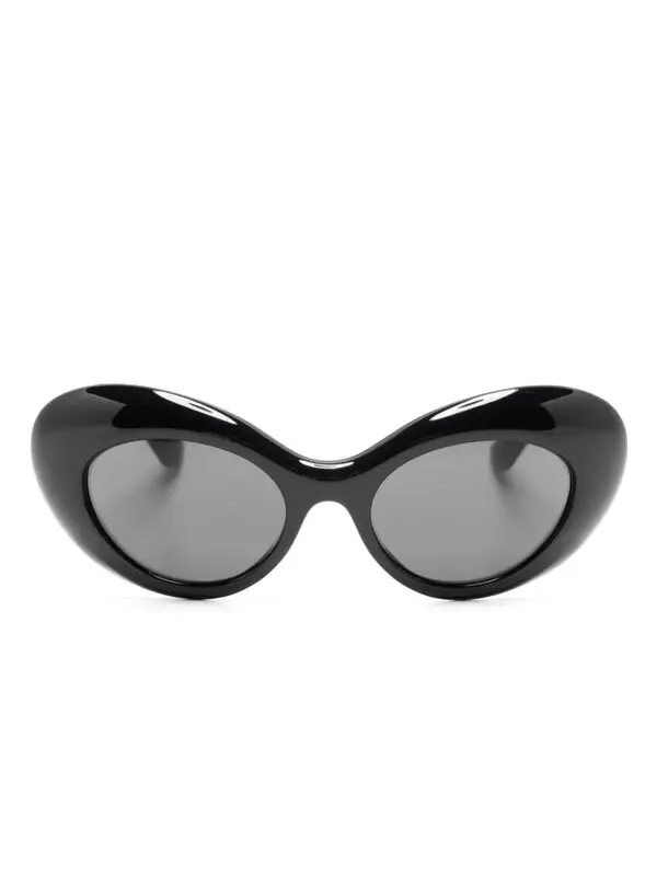 Versace La Medusa Oval-frame Sunglasses - Black