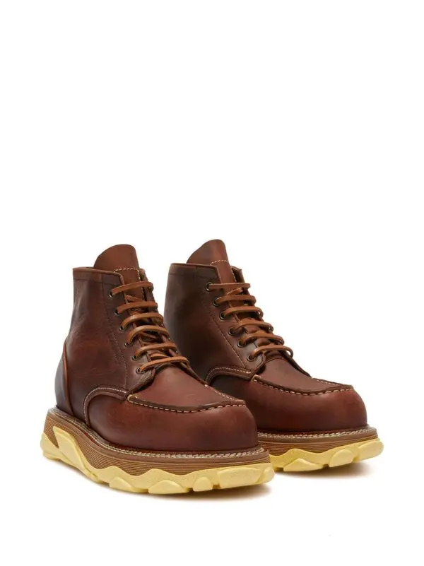 Palm Angels Hybrid Lace-up Boots