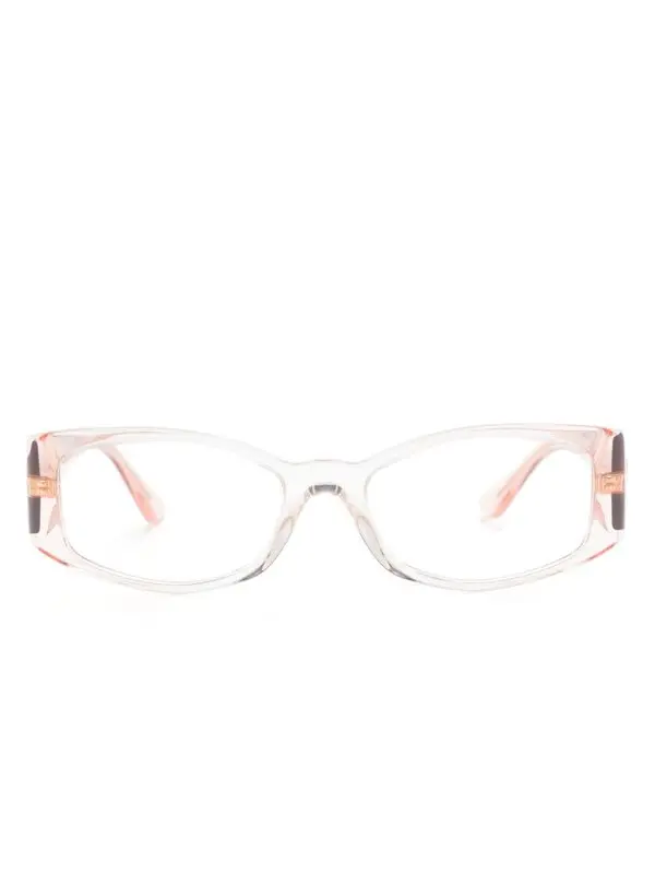 Versace Medusa Motif Rectangle Frame Glasses