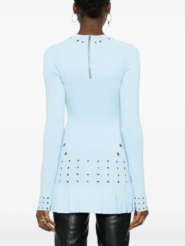 Off-White Eyelet-embellished Minidress
