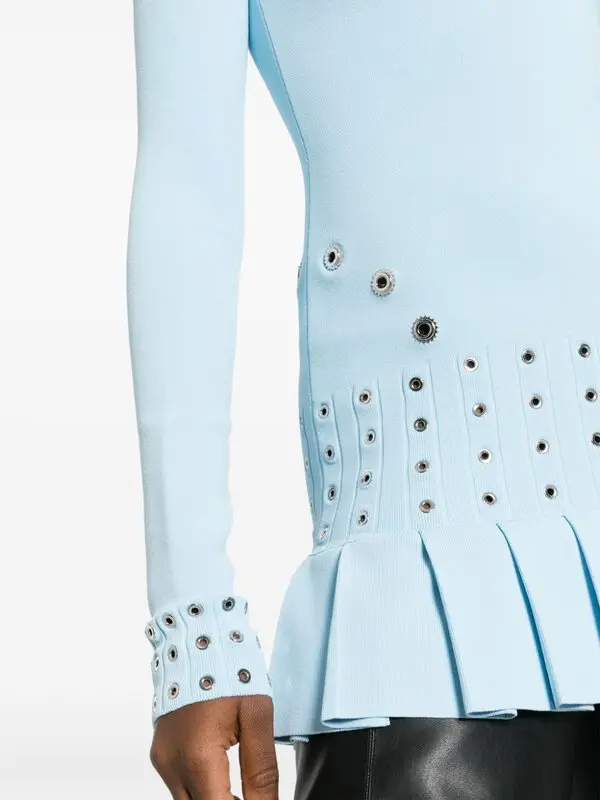 Off-White Eyelet-embellished Minidress