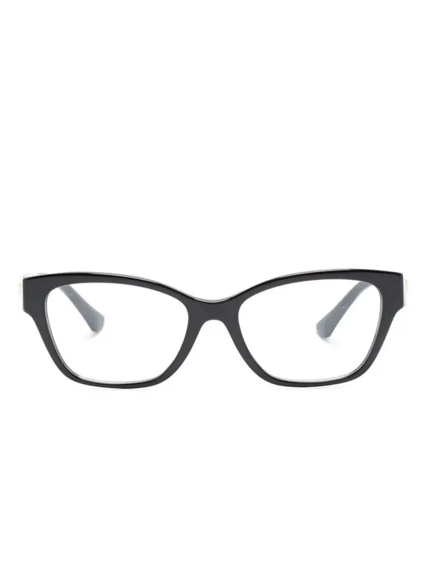 Versace Medusa Plaque Cat-eye Frame Glasses - Black